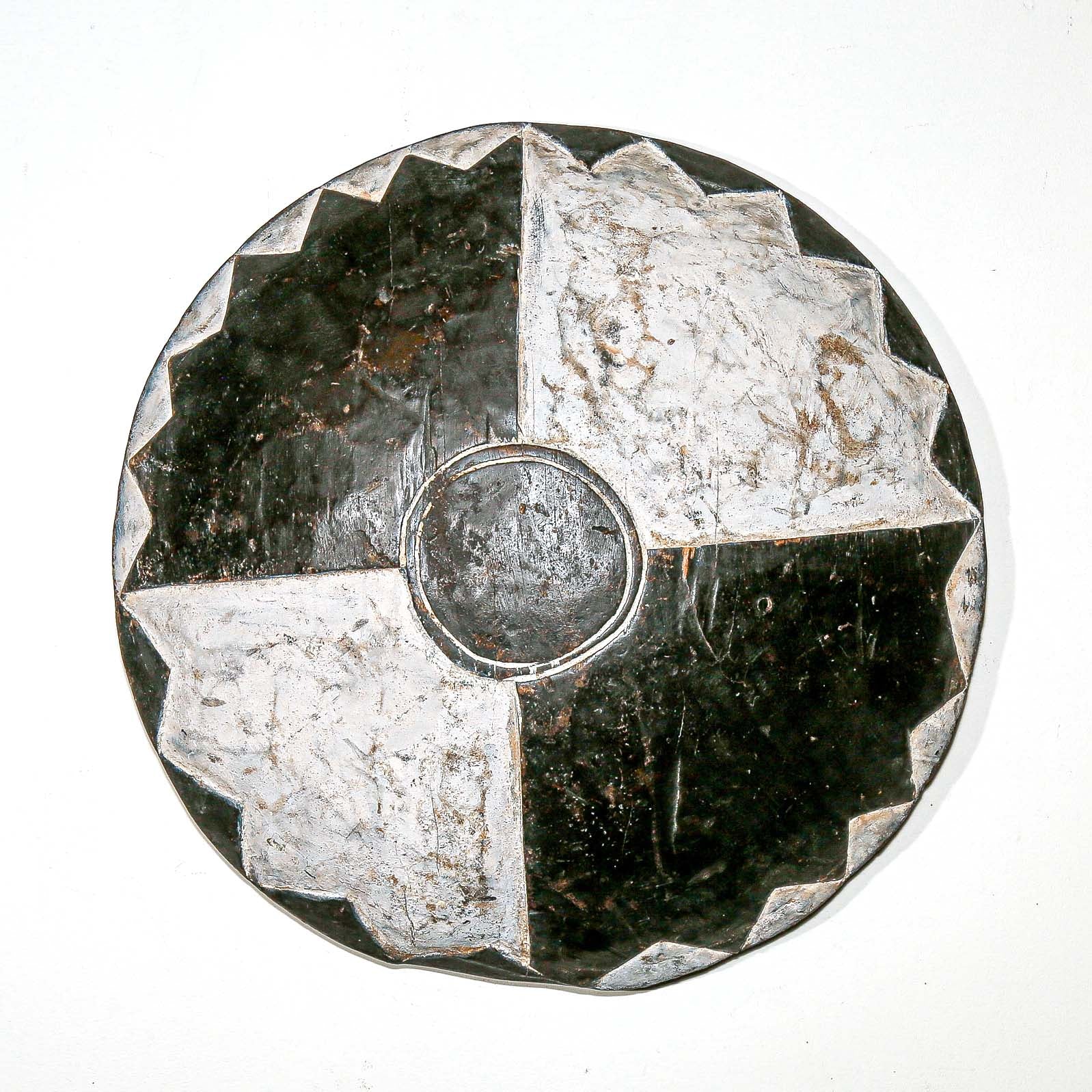 Round Dancing Shield, Cameroon | Vintage Collectible Art & Home Decor