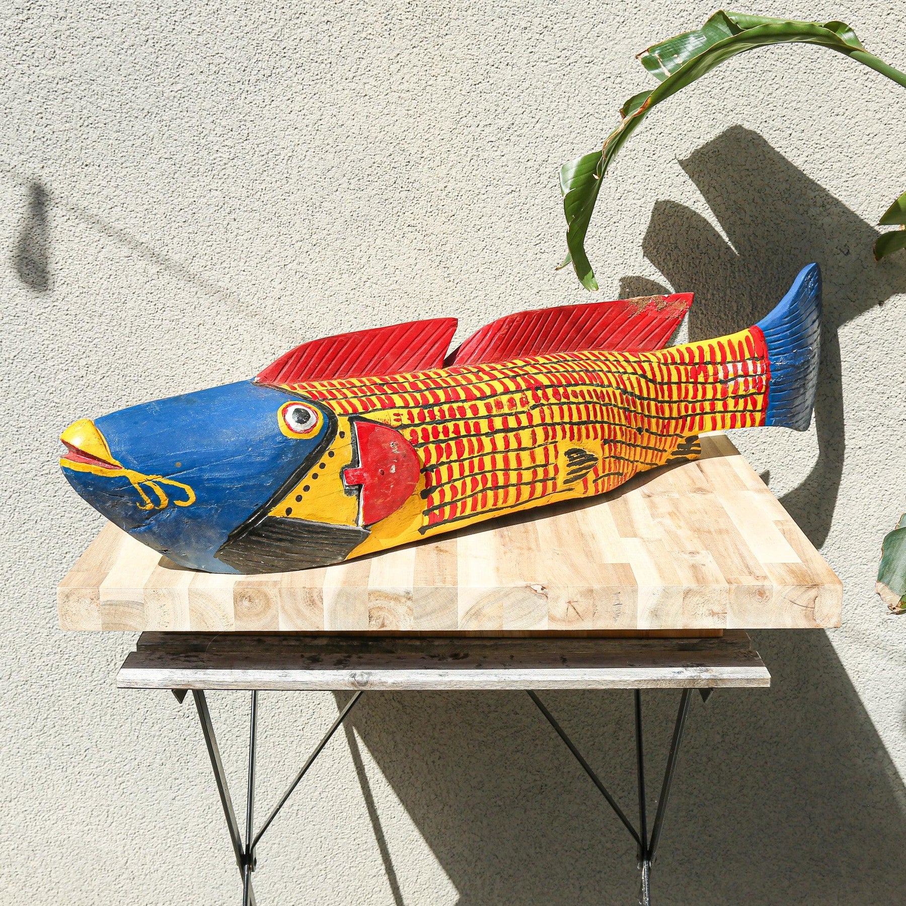 Handcrafted Bozo Fish Puppet Collection | Unique Cultural Home Decor