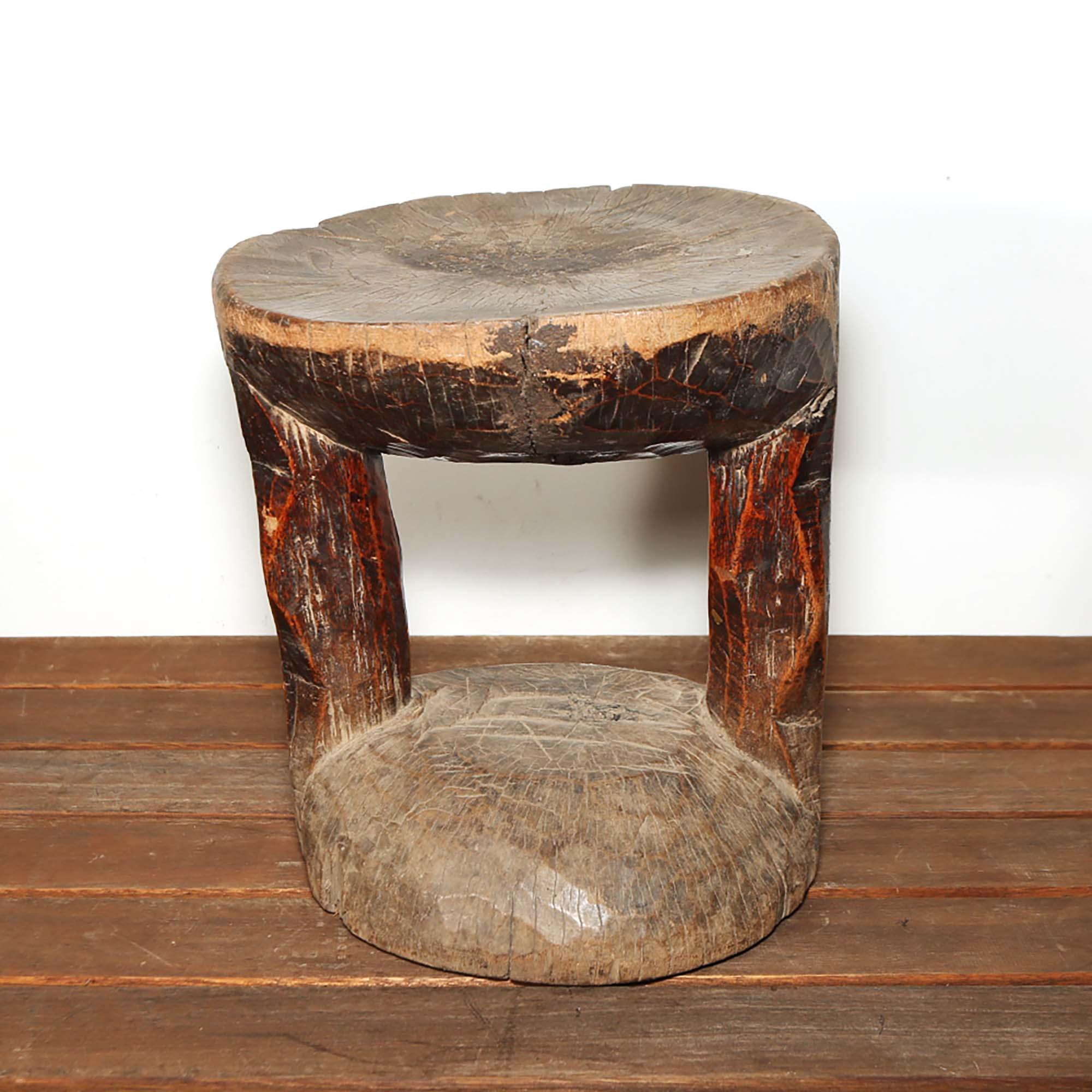 Antique Tonga Stool, Zimbabwe