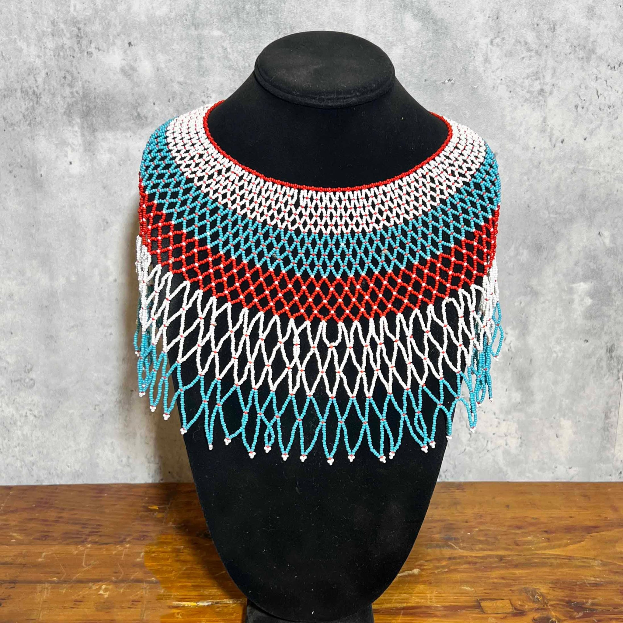 Traditional Xhosa Beaded Necklace, South Africa | Beadwork Jewelry